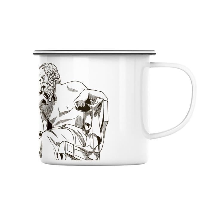 Mug en Métal Emaillé Le Premier Savoir Est Le Savoir De Mon Ignorance ...