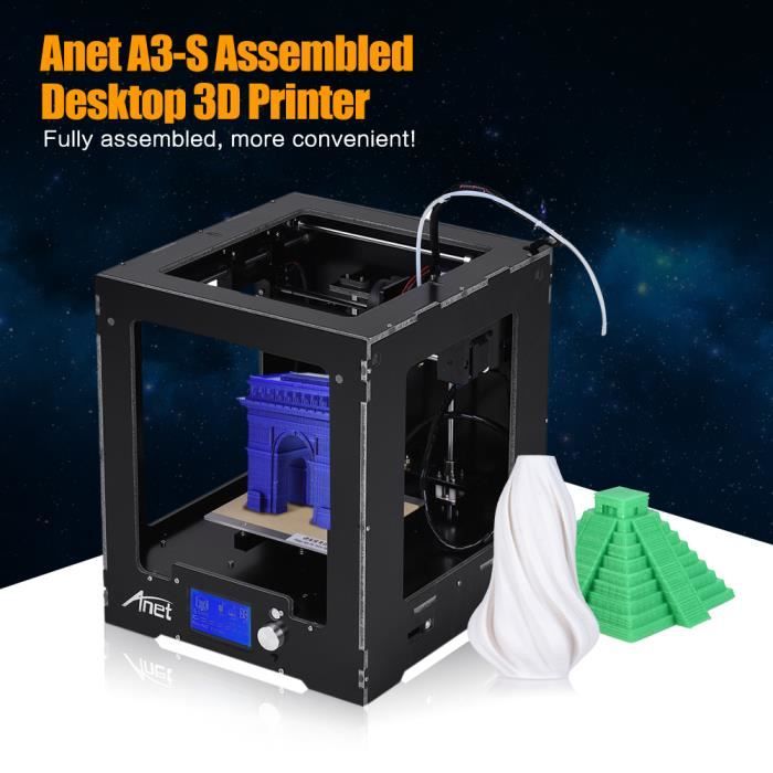 Anet A3-S Assemblé Imprimante 3D Aluminum Plastique Cadre Complete ...