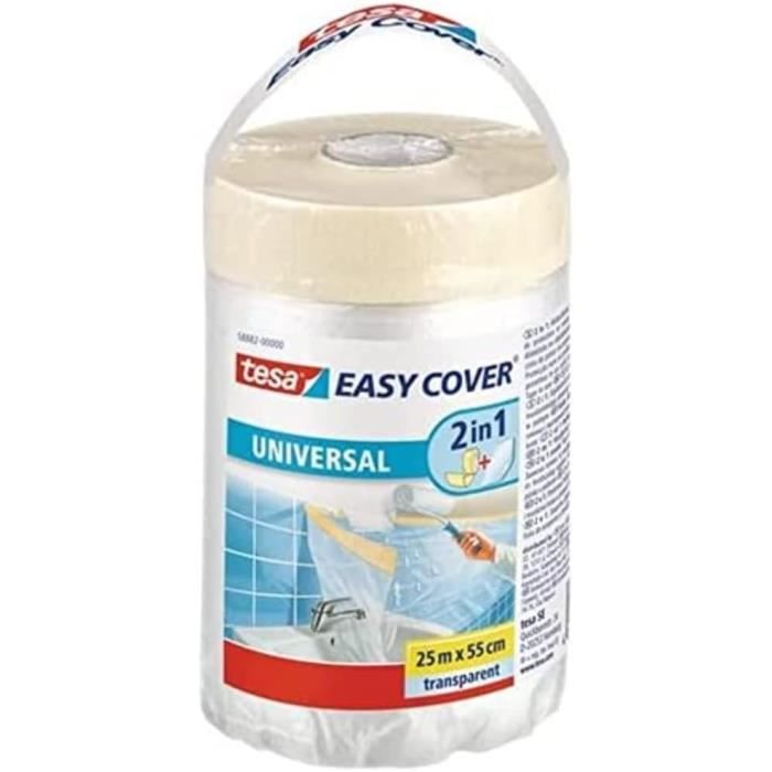 Easy Cover Film Universal - Film De Masquage 2 En 1 Pour Peinture Et ...