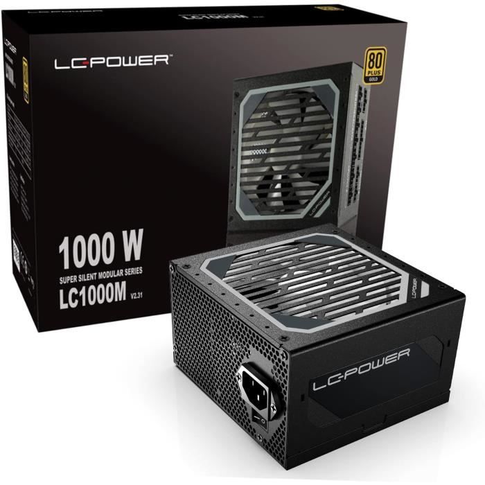 1000W Alimentation Pc, Entièrement Modulaire,Certifié 80 Plus Gold, Psu ...