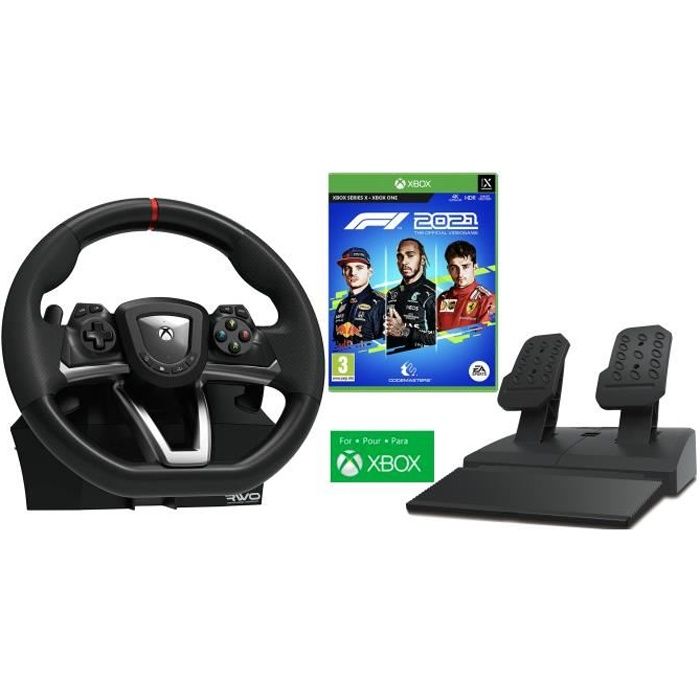 Volant et pédales XBOX ONE Orig. Sous licence XBOX "Racing Overdrive ...