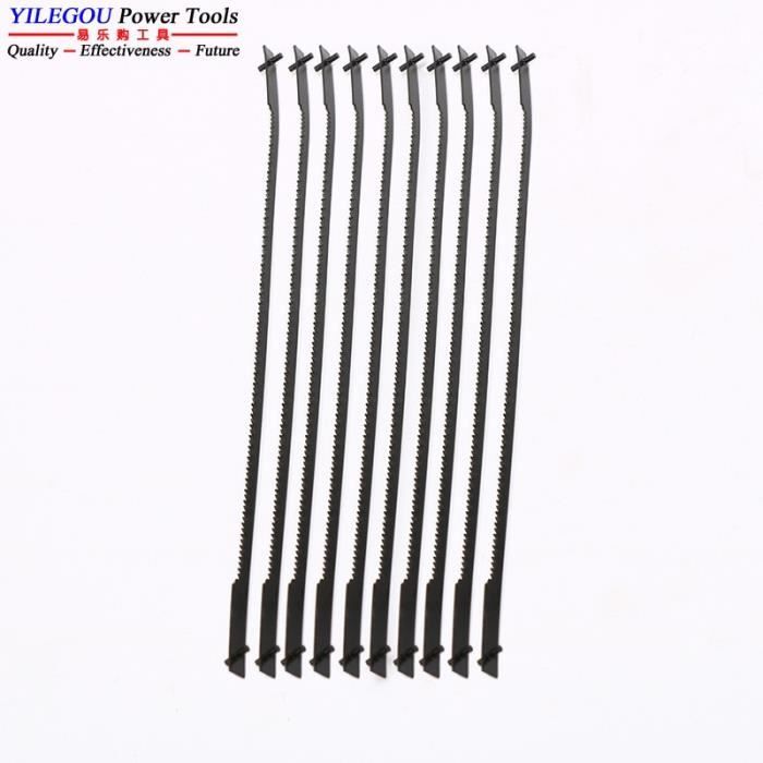 ACCESSOIRE MACHINE OUTIL,10 Pieces 24 Teeth--Lames de scie à défilement 130mm, 10 pièces, 18Tpi ...
