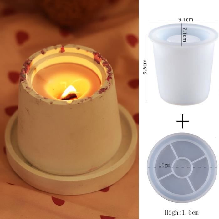 MOULE A MODELER,Round Set 01--Moules en Silicone pour Pot de fleur ...