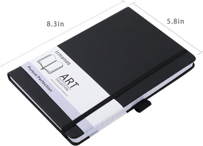 Carnet De Notes A5 Ligné, 160 Pages 100 G/M² Pages Hardcover Bloc-Notes ...