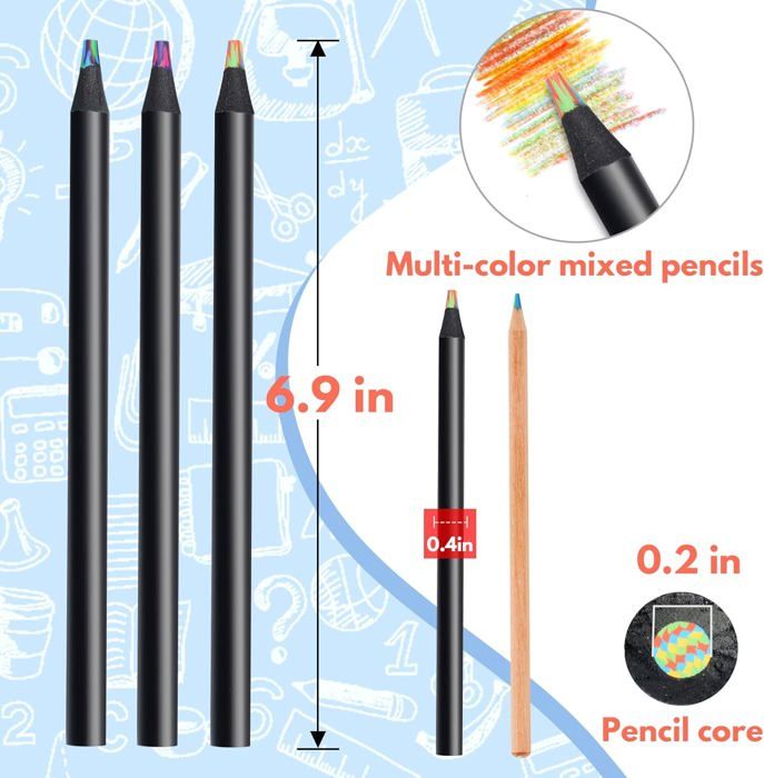 Lot De 8 Crayons À Colorier Pour Adultes,8 Couleurs Magic Jumbo Pour ...