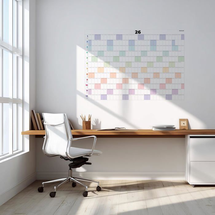 Calendrier mural annuel 2026 - ZSONIX - DIN A1 (84x60 cm) - Grand ...