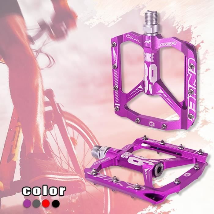 Accessoire vélo,MYZRH-pédales de vtt et BMX ultralégères en alliage d ...