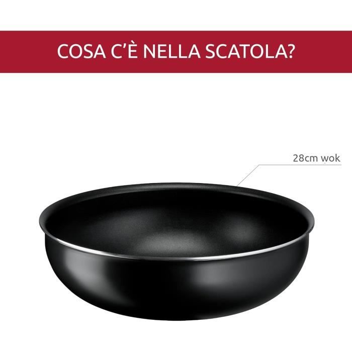 Wok Ingenio Essential Plus Wok Ø 28 Cm, Poêle Antiadhésive En Aluminium ...