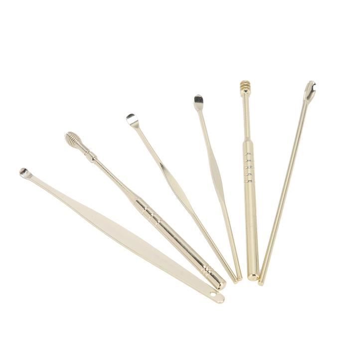 Mxzzand Kit de nettoyage des oreilles en acier inoxydable avec seaux de ...