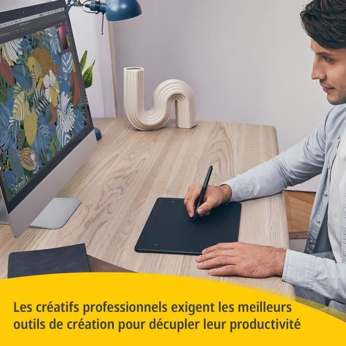 Tablette Graphique, Tablette Dessin Graphique Sans Fil, 2 Stylets Sans ...