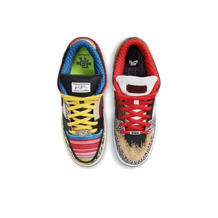 Nike SB Dunk Low pro QS "What the Pau" couleur patchwork asymétrique ...