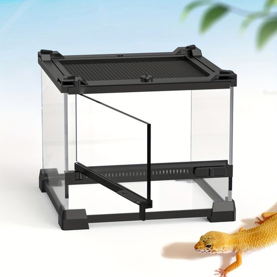 Terrarium de forêt tropicale humide – Habitat de reptiles en verre pour ...