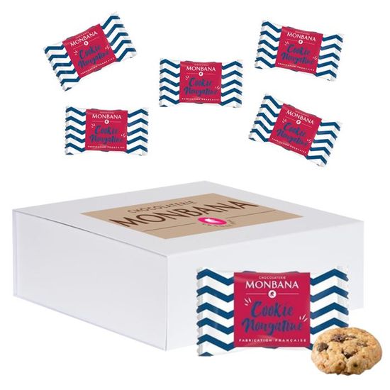 MONBANA | 200 Mini-Cookies à la Nougatine | Biscuits de 4g emballés ...