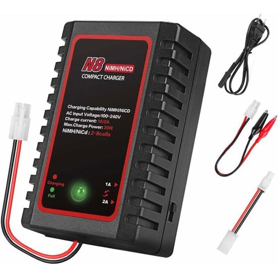 Chargeur Nimh pour Batterie Nimh/NiCD (2-8s),Chargeur Intelligent pour ...