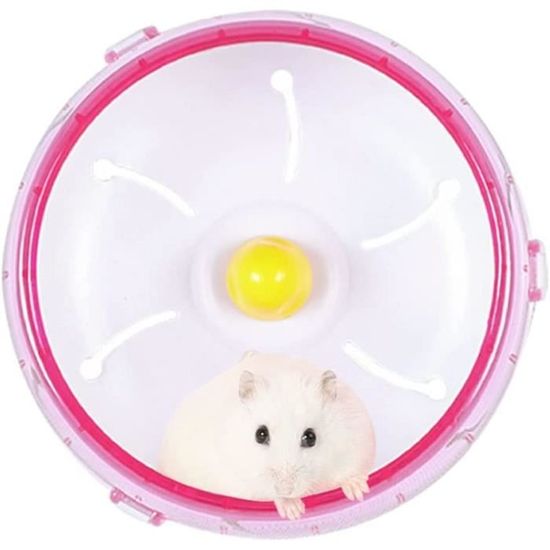 Roue de hamster - Silent Spinner - Rose - Plastique - 17,5x17,5x8,5cm ...