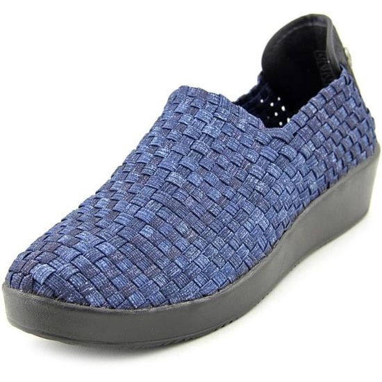 Bernie Mev. Smooth Cha Cha Femmes Toile Mocassin Bleu - Cdiscount ...