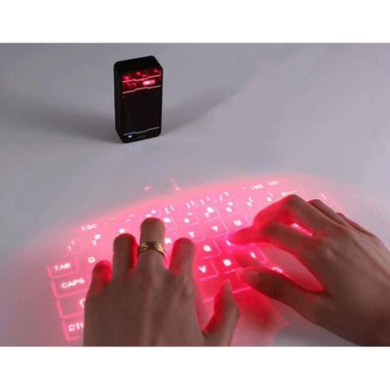 Clavier Virtuel Laser Portable Et Souris Bluetooth, Sans Fil - Pour ...