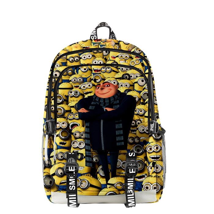 Minions Despicable me 2 Merch sac à dos en tissu Multi fermeture éclair ...