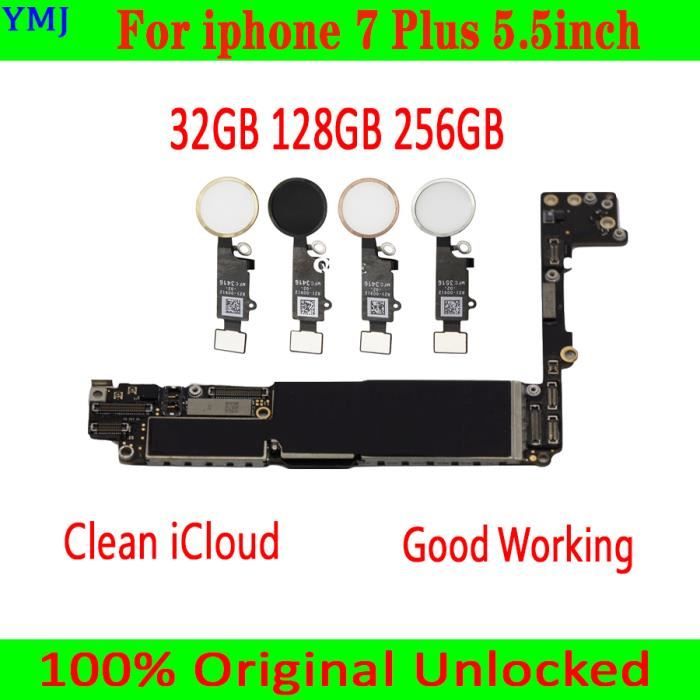 128 Go sans ID tactile-Carte mère originale débloquée pour iPhone 7 ...