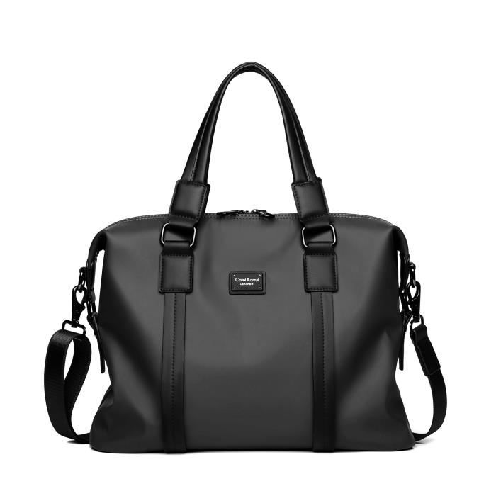 Catei Karrui sac à main homme noir porte-documents grande capacité sac ...