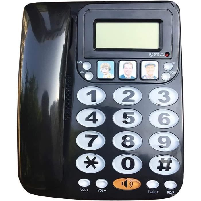 Téléphone Fixe Filaire - MARQUE - Bureau De L'Hôtel - Identification De L'Appelant - Appels ...