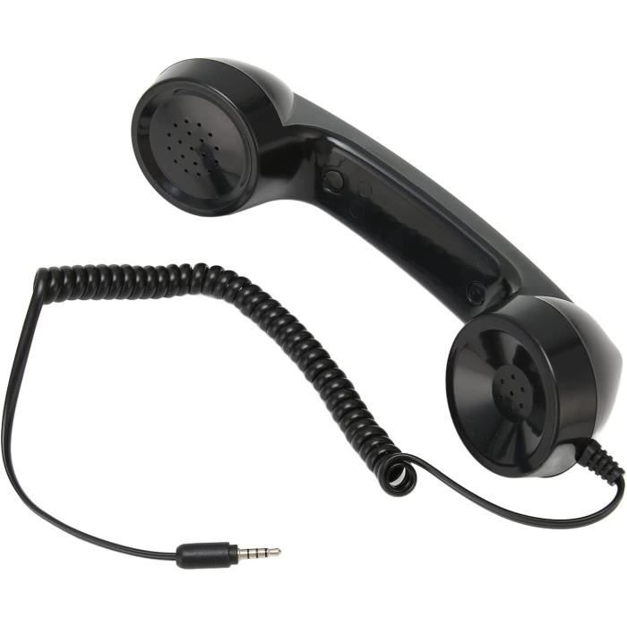 Combiné Téléphonique Rétro 3,5 Mm, Récepteur De Téléphone Portable Pour ...