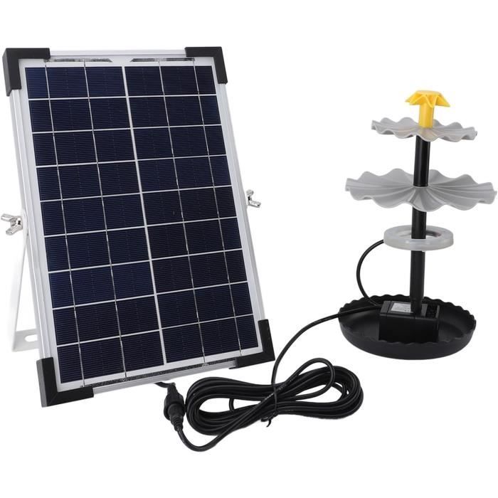 Kit de Pompe de Fontaine Solaire, Fontaine Solaire pour Bain D'oiseaux avec Fonction de Filtre ...