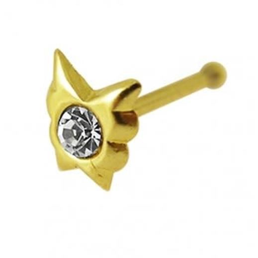 Bijou Piercing - Petit Papillon - Broche De Nez - Or Massif 9 Carats ...