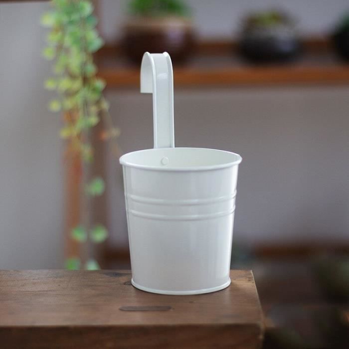 9 couleurs Pot De Fleur Suspendu Crochet Mur Pots Fer Porte-Fleurs ...