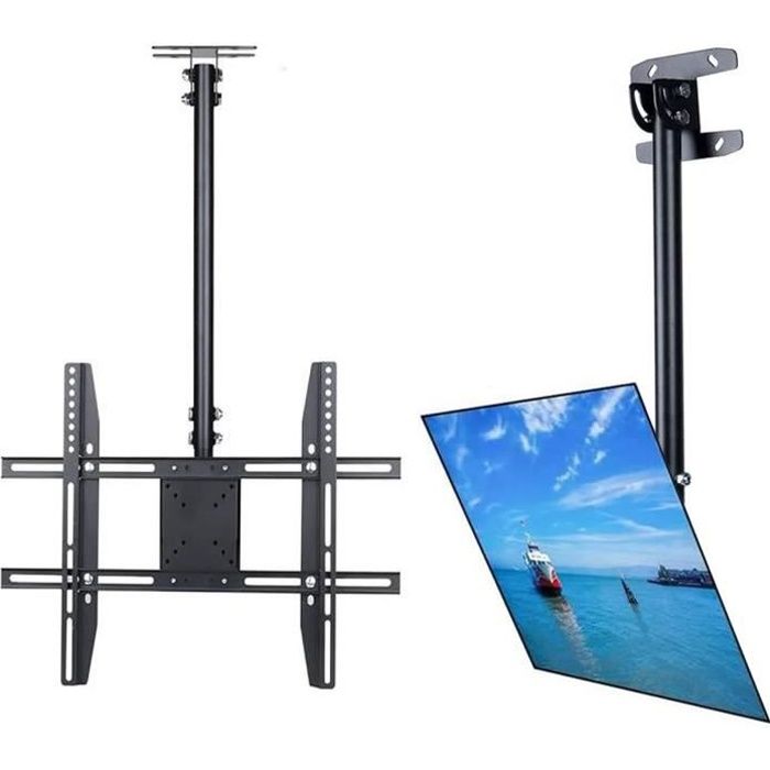 TV Support Plafond pour Écrans 23-65" LED LCD Plasma Fixation TV Mural ...