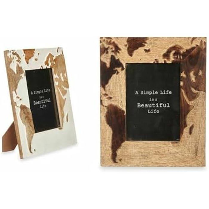 Cadres photo - GIFT DECOR - Lot de 6 - Bois de manguier - 22,3 x 28 cm ...