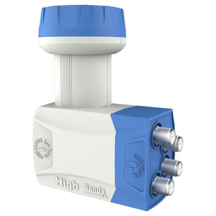 CARTE RESEAU FILAIRE,4 Port Récepteur satellite LNB 4K étanche Full HD ...