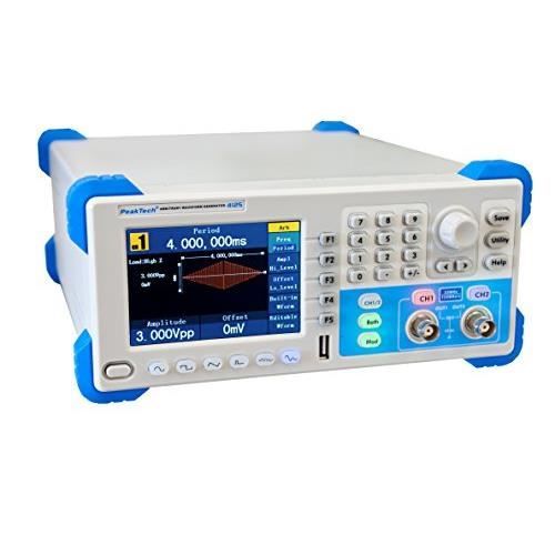 PeakTech Peak Tech arbiträr Générateur de fonction 1hz-25MHz//120MS/s ...