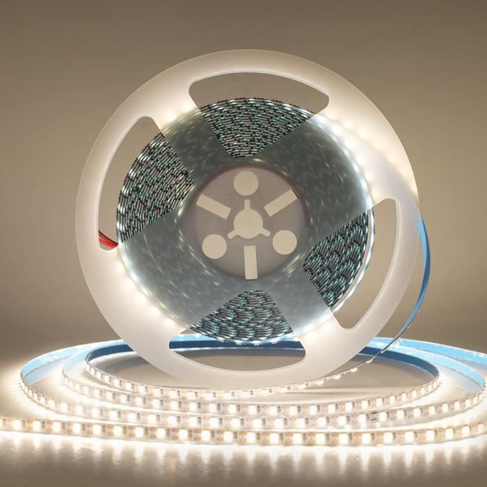 Ruban Led 1M, 2385 Blanc Chaud 3000K Usb 5V,120Leds-M Dimmable Strip ...