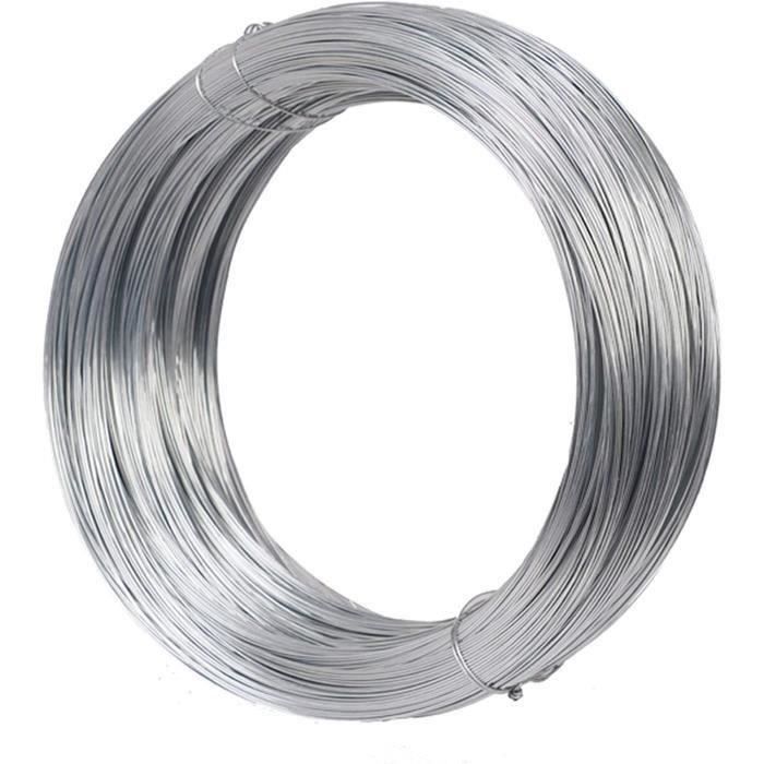 SHENGLU-Fil de Fer de Jardin galvanisé 200 Mètres Suspension Tableau Jardinage Clôture de Fil ...