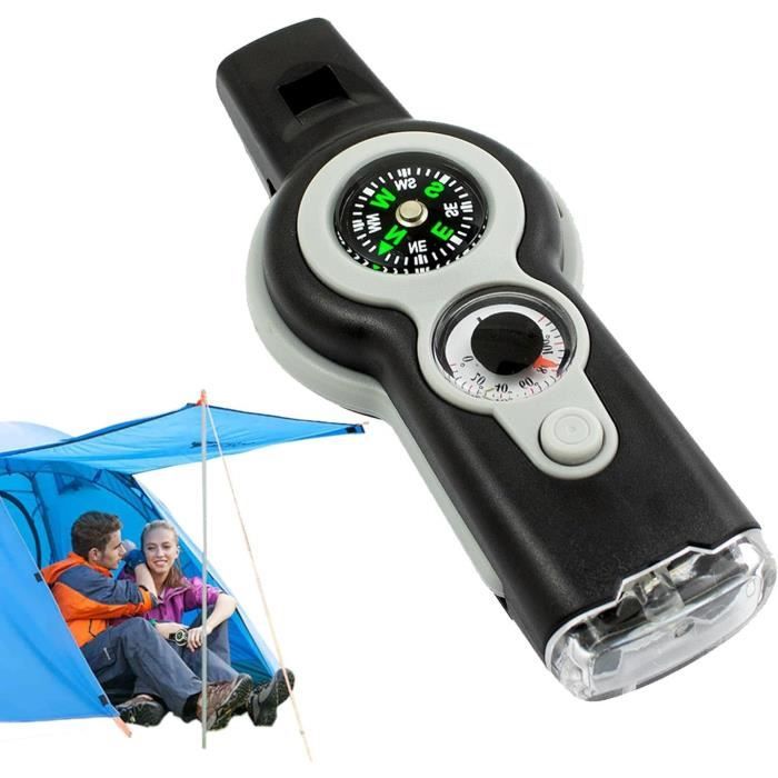 Sifflet de Boussole, sifflet de Camping à LED avec Boussole, sifflet de ...