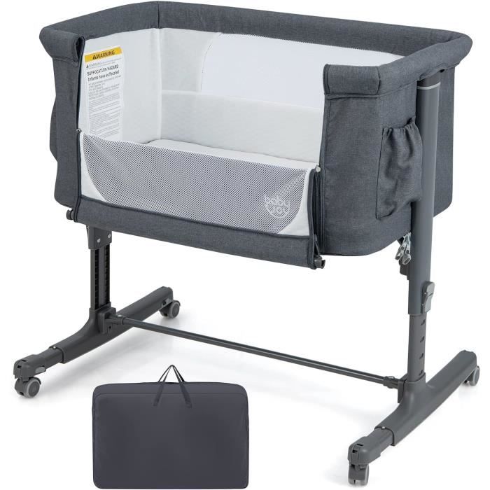 GOPLUS Berceau pour Bébé 3 en 1, Lit pour Cododo Portable avec Mode ...