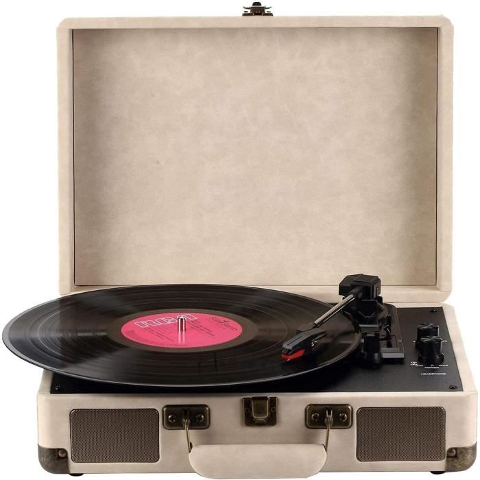 Tourne-Disque Rétro, Platine Vinyle À Dents Avec Haut-Parleurs Stéréo ...
