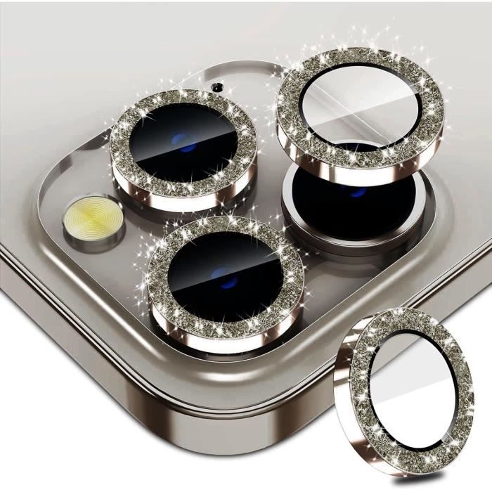 Protection Objectif Caméra Pour Iphone 15 Pro 6,1 Pouces Et Iphone 15 Pro Max 6,7 Pouces ...