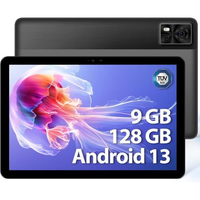 T10E Android 13 Tablette Double 4G Lte+5G Wifi 9Gb + 128Gb(1Tb Tf), 10 Pouces Tablette Tactile ...