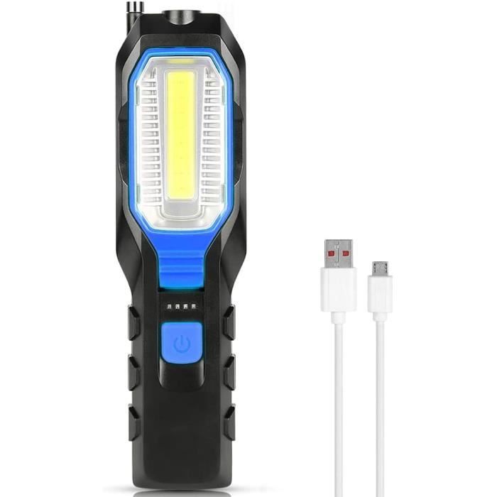 Lampe De Travail Rechargeable, Torche Pliable, Lampe D'Inspection Led ...