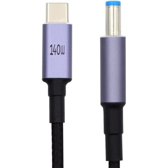 Câble De Charge Usb-C Pd De 1,8 M, Entrée Mâle Usb-C Vers Dc 5,5 X 2,1 ...