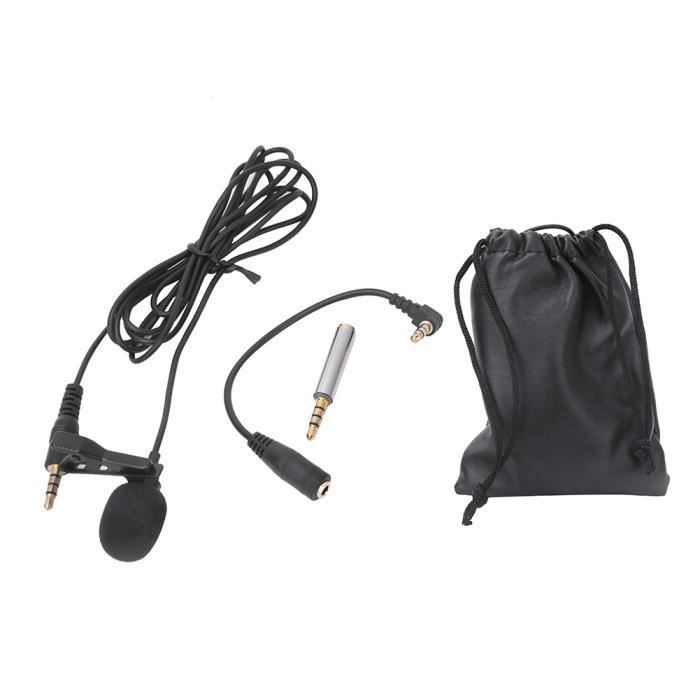 Interview Microphone cravate, Clip de collier portable à 4 pôles sur ...