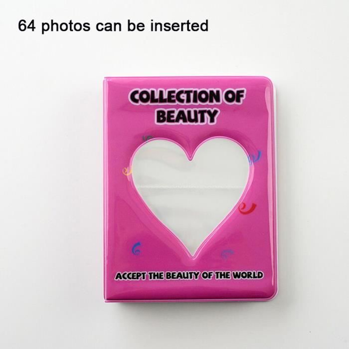 ALBUM PHOTO,A6--Album Photo de 3 pouces, 80 pochettes, avec coeur'amour ...