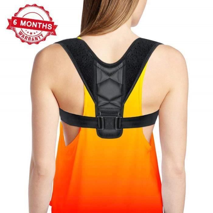 Ywei Correcteur de posture pour homme et femme réglable Correcteur de posture clavicule Support ...