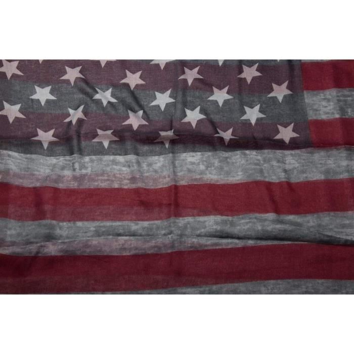 Design Vintage Usa Motif Drapeau Tube De Boucle Écharpe, Étoiles Et ...