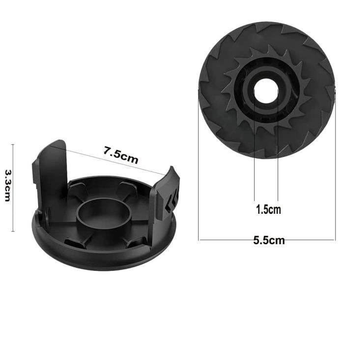 Bobine Fil Pour BOSCH EasyGrassCut 18 23 26 - Noir - 2 Paquets de Bobines de Fil de Rechange ...