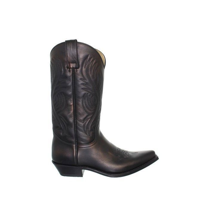 Santiags Femmes/Hommes Sendra en cuir Ref 02799 Noir Noir - Cdiscount ...