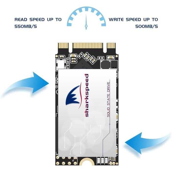 Sharkspeed Ssd 64Go M.2 2242 Disque Dur Ssd Interne Ngff 42Mm 3D Nand ...