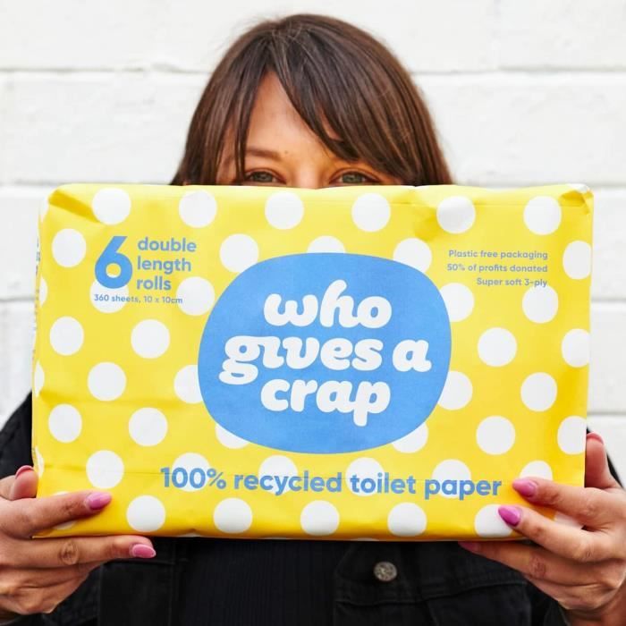 Who Gives A Crap - Papier toilette écologique 100 % recyclé, double ...